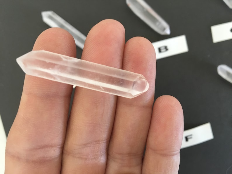 Double Terminated Quartz Crystal Point Double Pointed Clear - Etsy