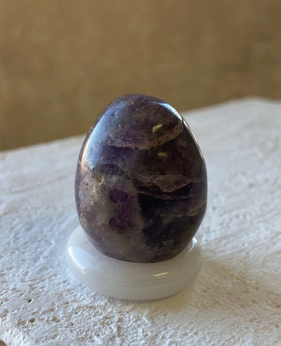 Purple Amethyst Egg Small Gemstone Carved Amethyst Egg Shape | Etsy