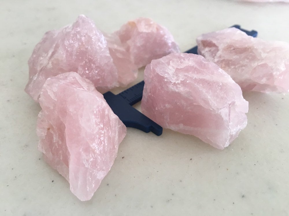 Rose Quartz Chunk Rough Rose Quartz Unpolished Gemstone - Etsy