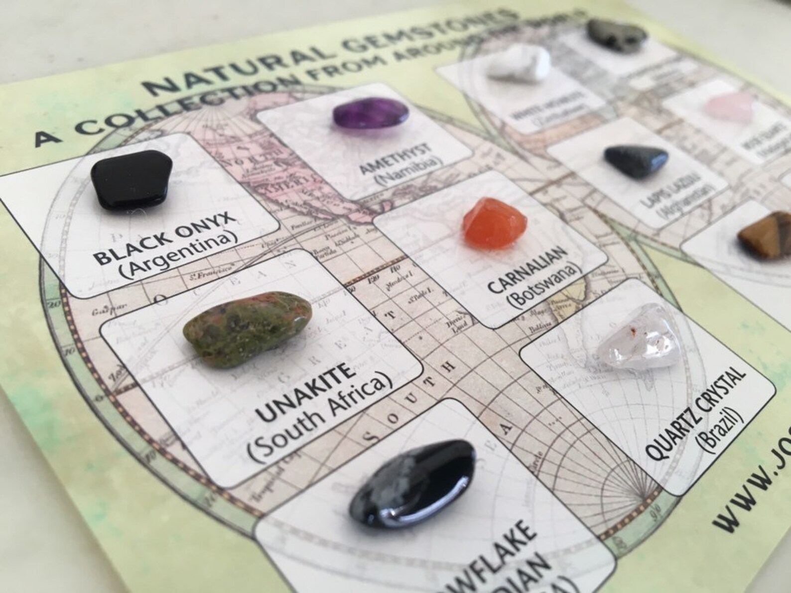 Gemstone Set Rock Collection Assorted Natural Gemstones From - Etsy