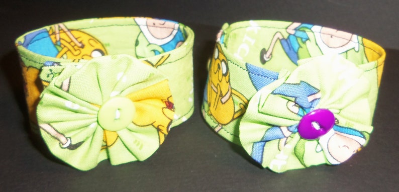 Adventure Time Character Inspired Fabric Snap Bracelet - Etsy