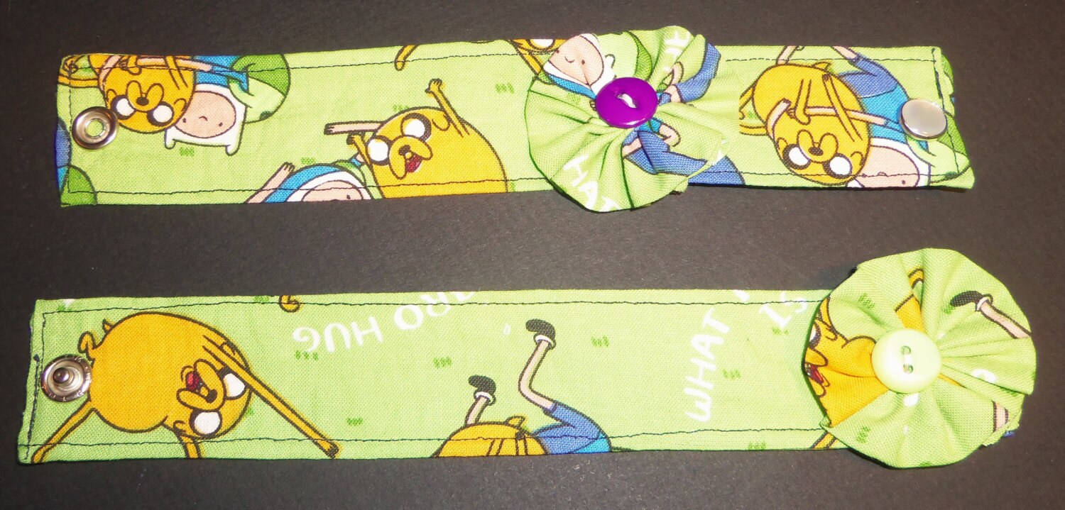 Adventure Time Character Inspired Fabric Snap Bracelet - Etsy