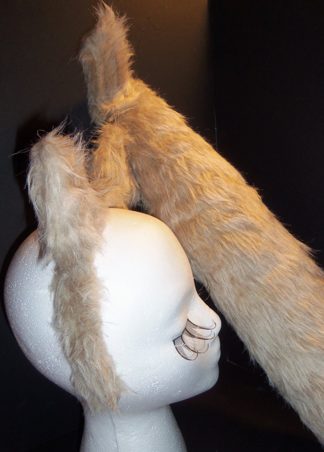 Tan Furry Ears and Tail Set for Cosplay - Etsy