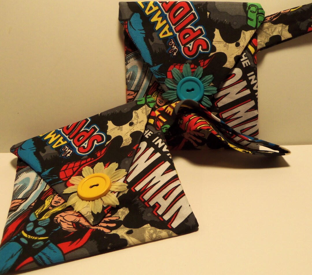 Marvel Comics Inspired Super Hero Mini Purse/make-up Carry - Etsy