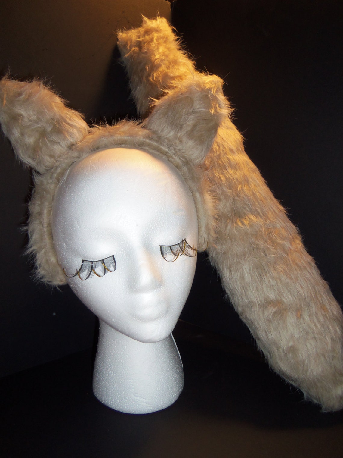 Tan Furry Ears and Tail Set for Cosplay - Etsy