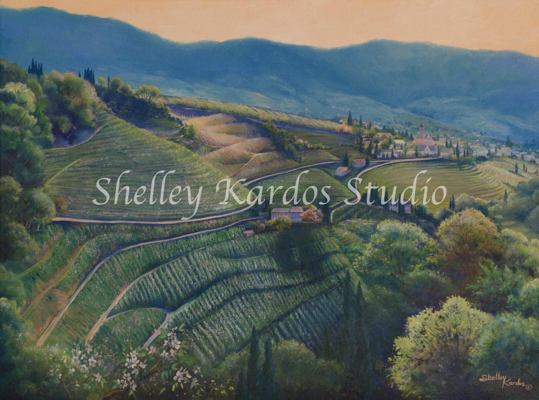 Oil Painting "white Fields of Merano", Giclee Reproduction of My ...