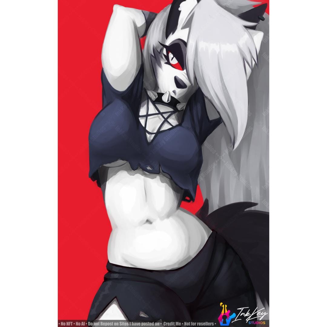 Red Loona | Hellverse | 11 X 17 Print | Art Helluvaboss Poster - Etsy