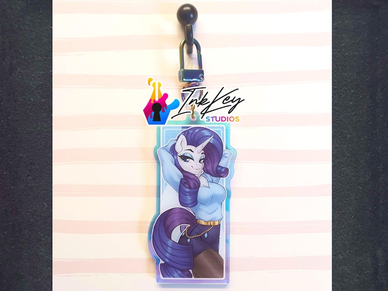 Rarity | ~3" Acrylic Keychain | MLP | Furry - Etsy
