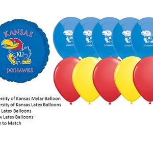 University of Kansas Balloons, Jayhawks Balloons, Kansas University ...