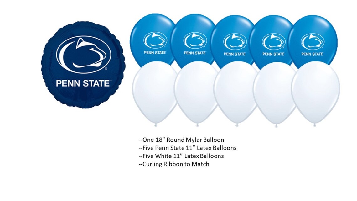 Penn State University Balloons Penn State Napkins Penn State - Etsy