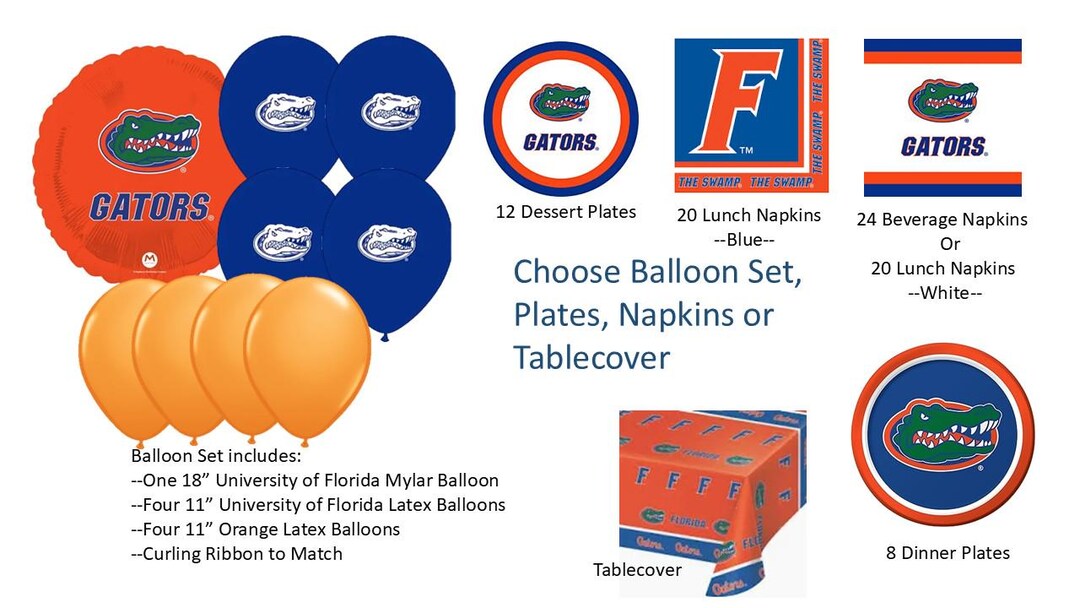 University of Florida Balloons, University of Florida Gators Balloons ...