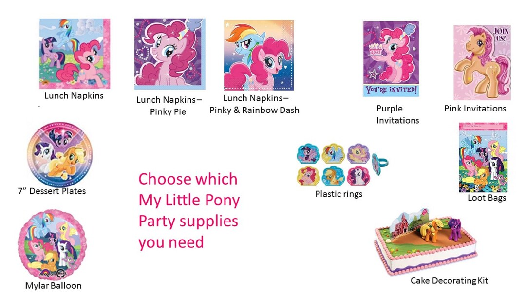My Little Pony Plates, My Little Pony Napkins, My Little Pony Balloons ...