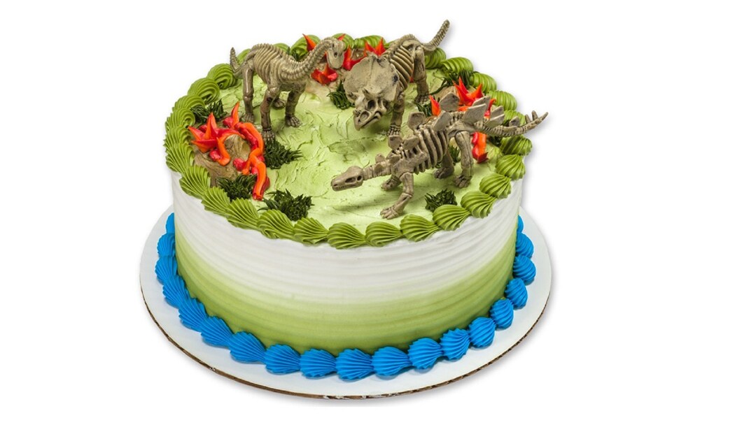 Dinosaur Skeleton Cake Decorating Kit, Dino Cake Kit - Etsy
