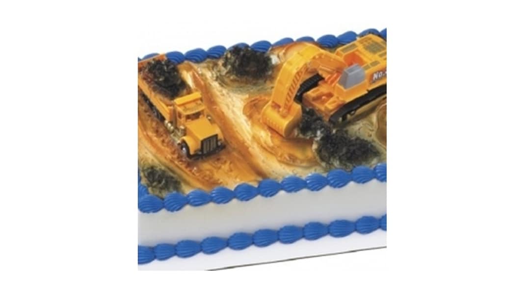 Construction Truck Cake Decorating Kit, Construction Truck Topper - Etsy