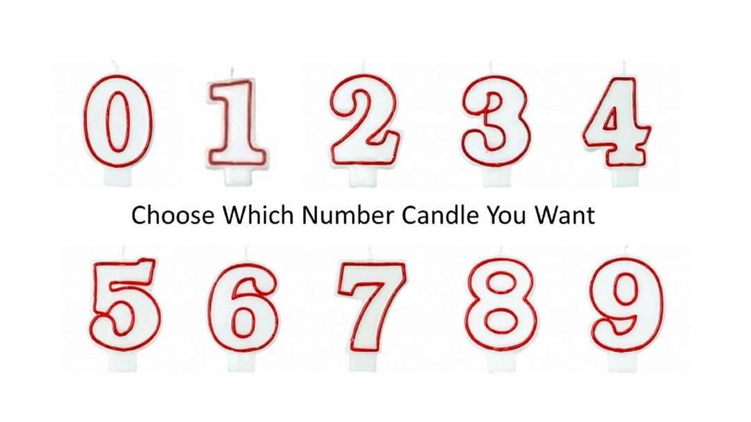 Number Candles, Age Candles - Etsy