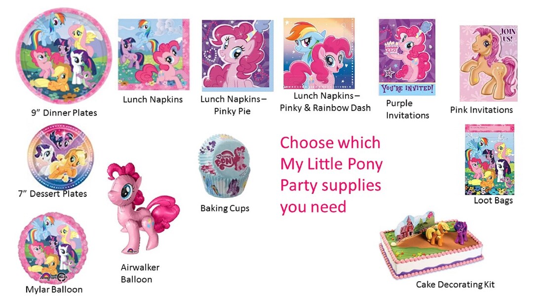 My Little Pony Plates, My Little Pony Napkins, My Little Pony Balloons ...