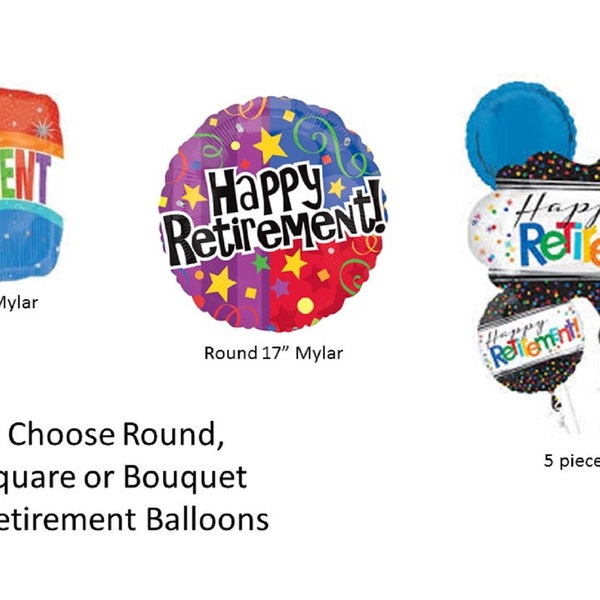 Retirement Balloons - Etsy