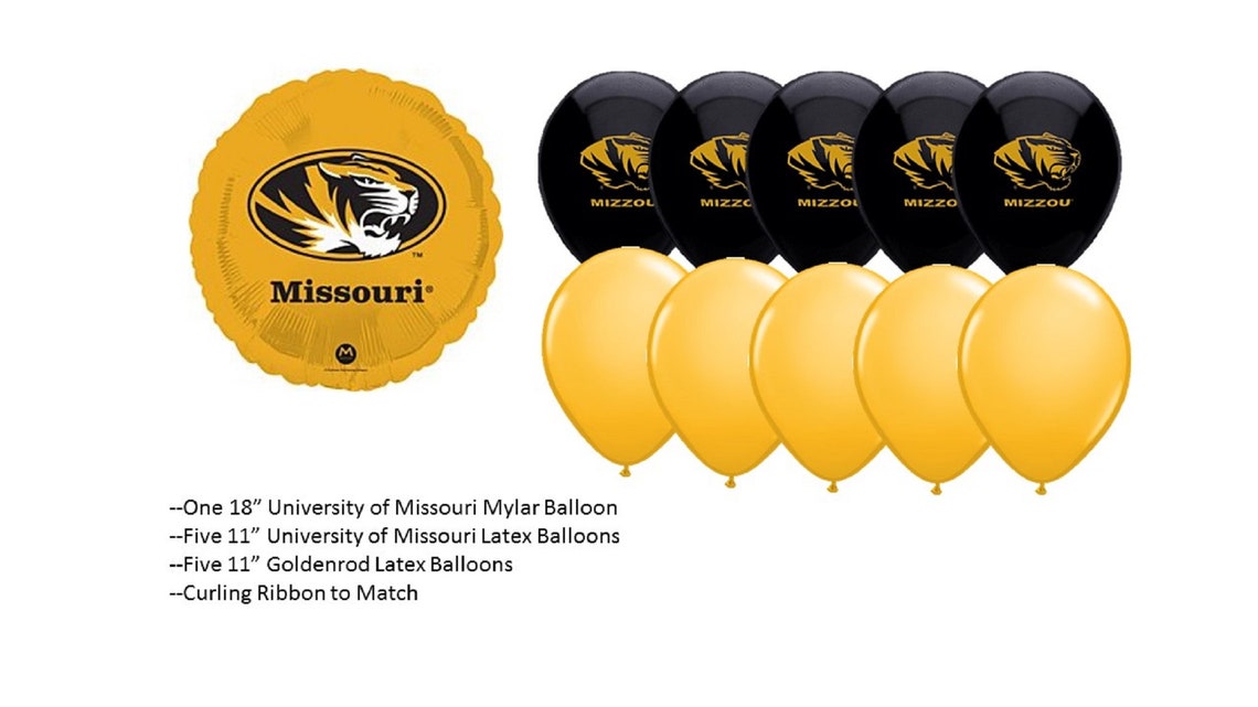 University of Missouri Balloons Tigers Balloons University | Etsy