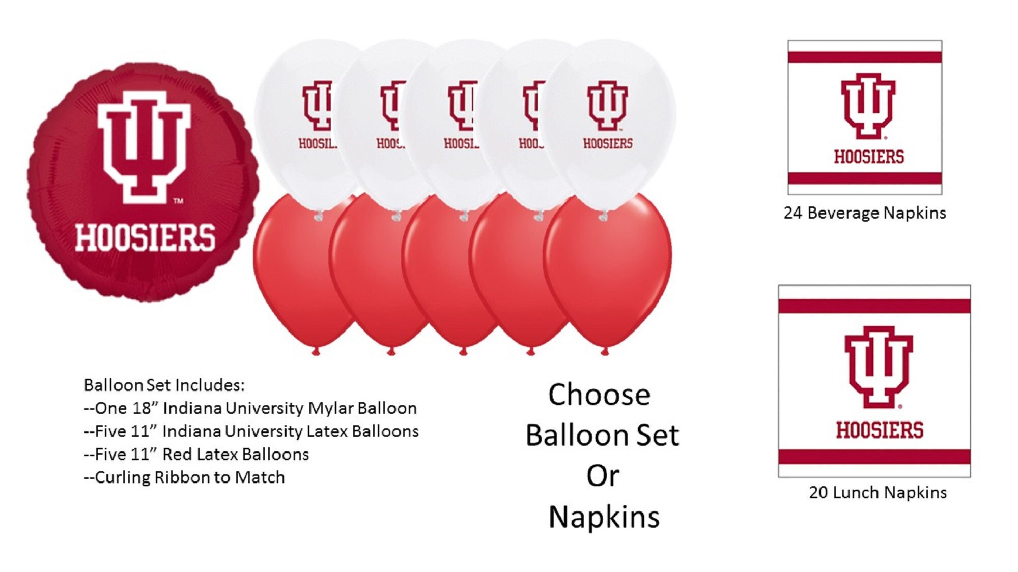Indiana University Balloons, Hoosiers Balloons, University of Indiana ...