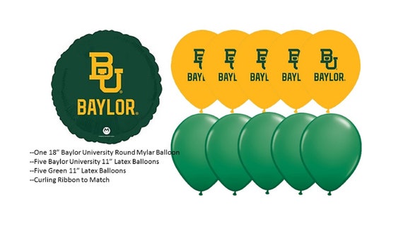 Baylor University Balloons Baylor Bears balloons | Etsy