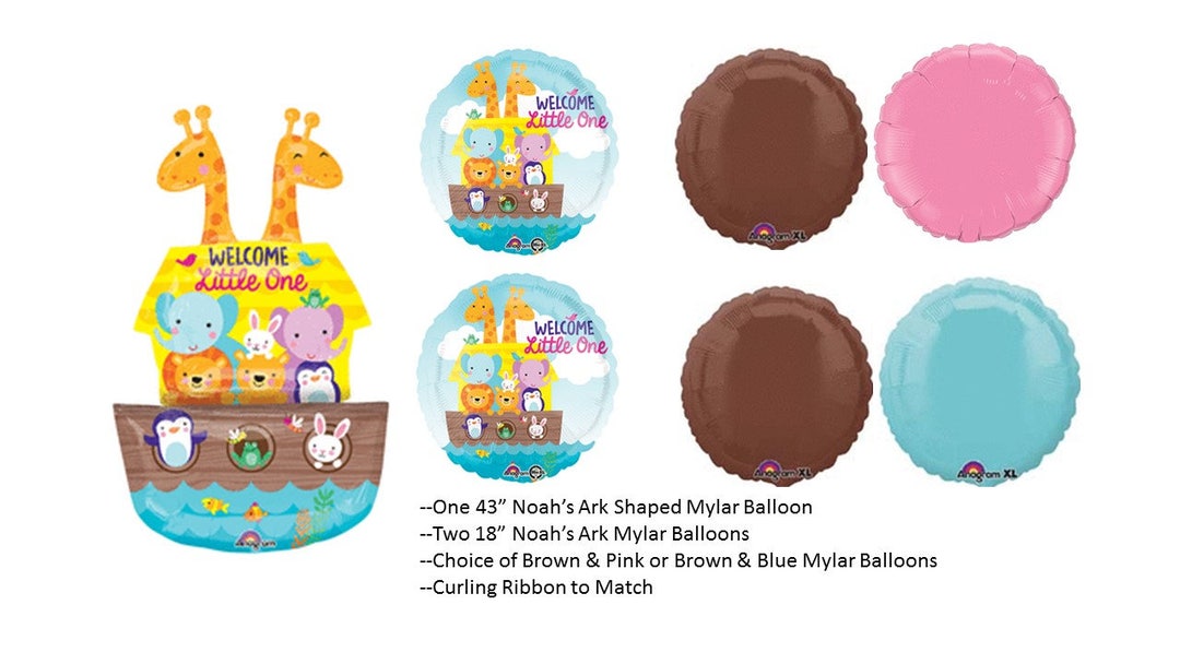 Noah's Ark Balloon Set, Noah's Ark Baby Shower - Etsy