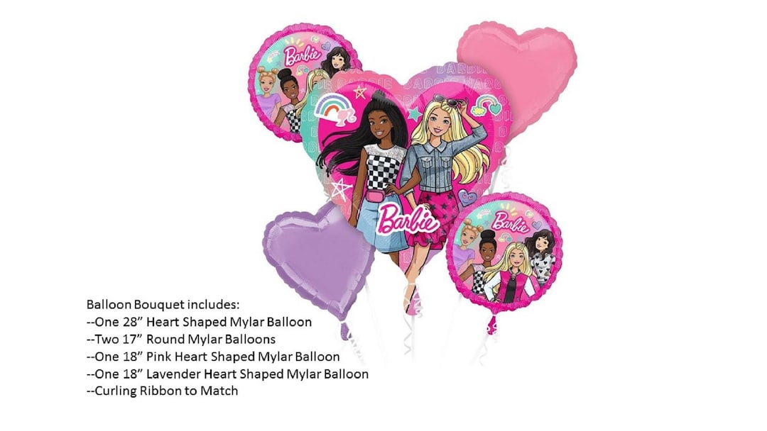 Barbie Balloon Bouquet - Etsy