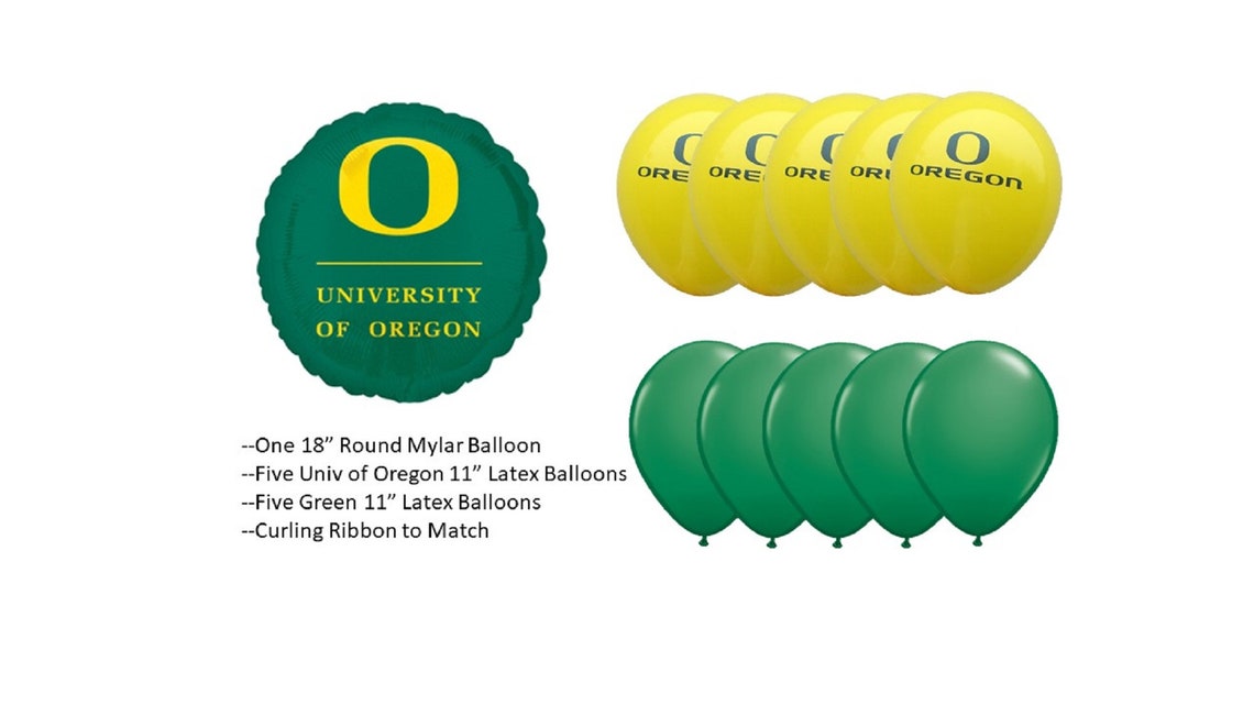 University of Oregon Balloons University of Oregon Napkins - Etsy
