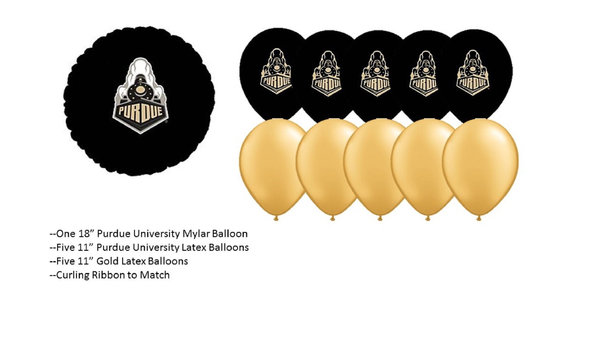 Purdue University Balloons Purdue University Boilermakers | Etsy