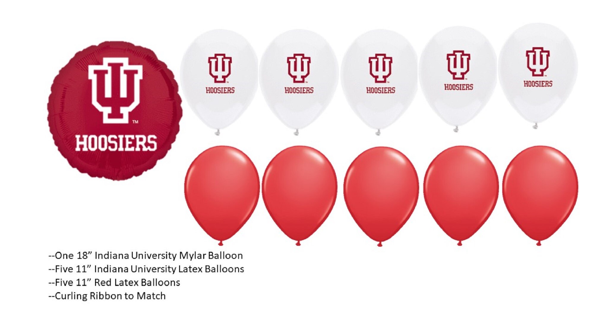 Indiana University Balloons, Hoosiers Balloons, University of Indiana ...