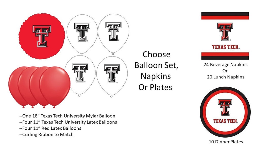 Texas Tech University Balloons, Texas Tech University Red Raiders ...