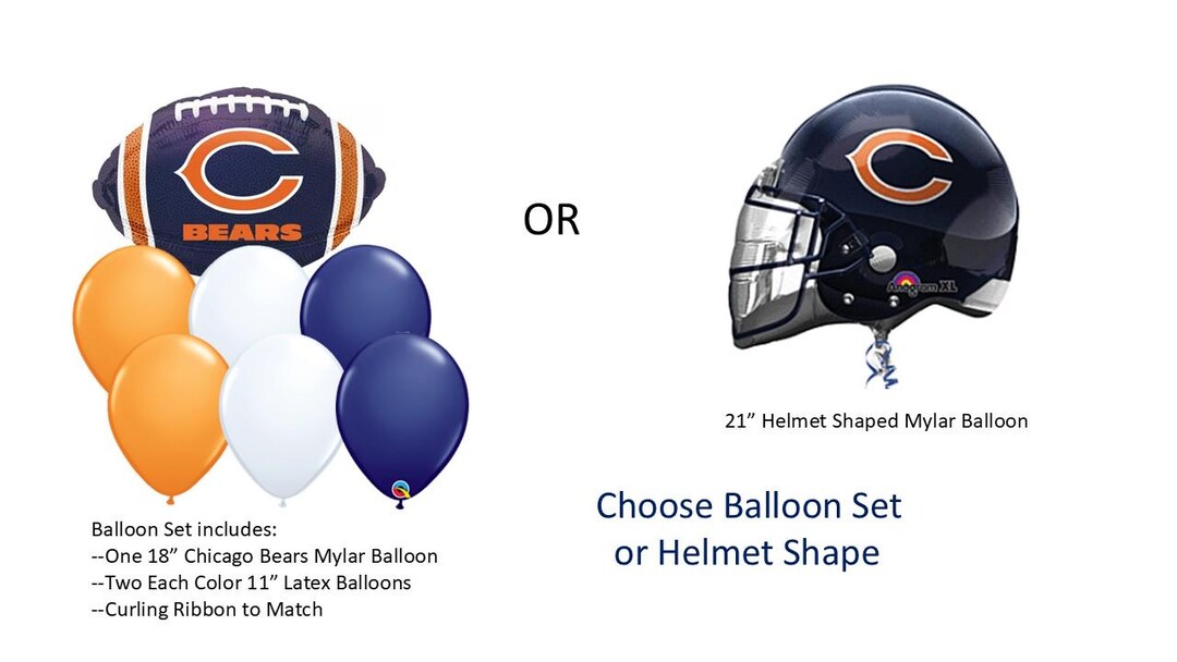 Chicago Bears Balloons - Etsy