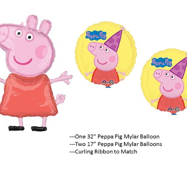 Peppa Pig Balloon - Etsy