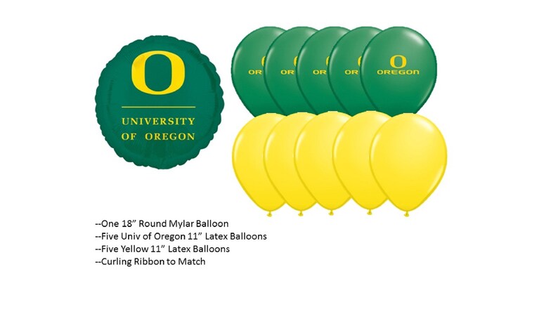 University of Oregon Balloons University of Oregon Napkins - Etsy