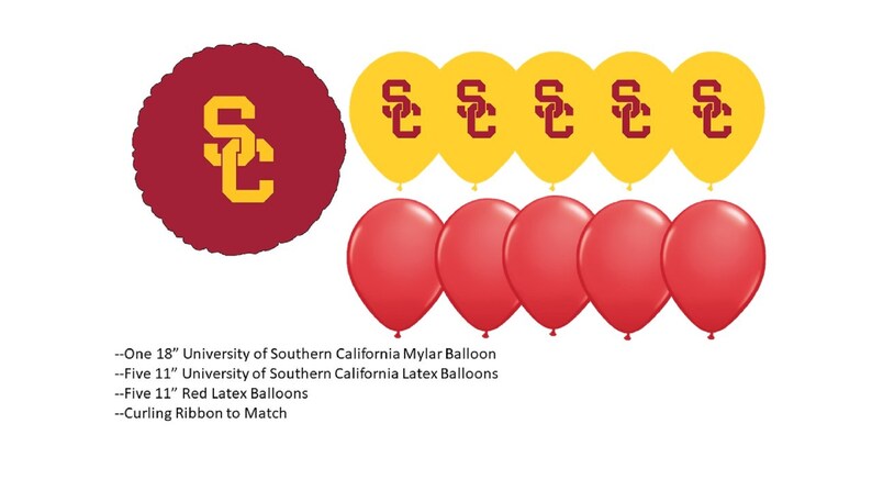 University of Southern California Balloons USC Balloons - Etsy