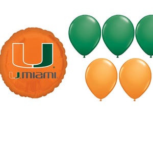 University of Miami Balloons, University of Miami Hurricanes Balloons ...