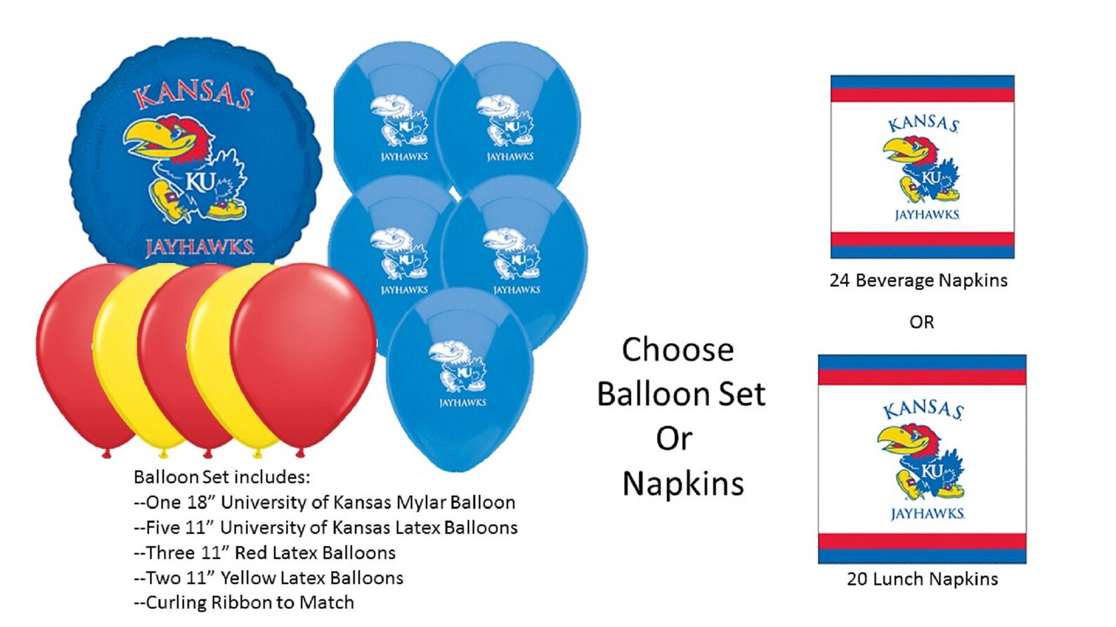University of Kansas Balloons Jayhawks Balloons Kansas - Etsy