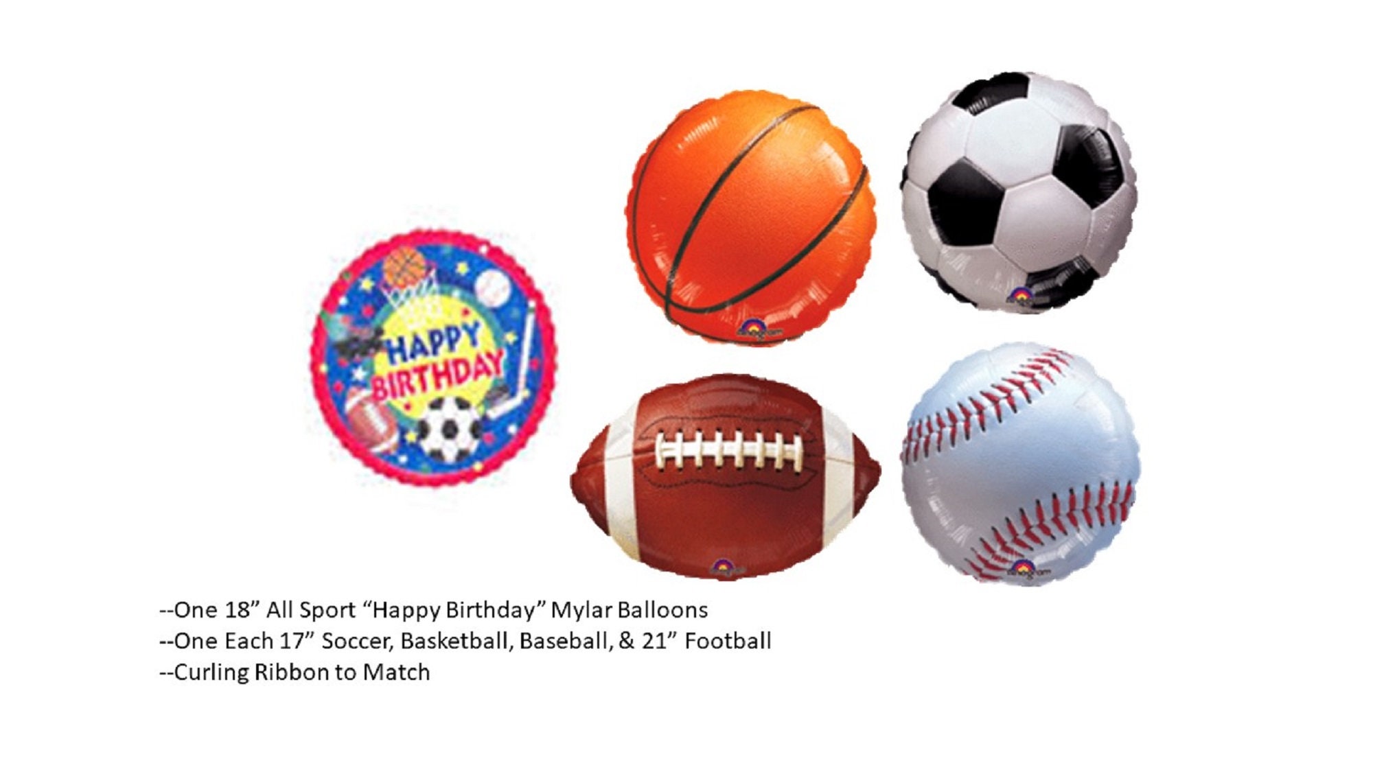 All Sport Balloons, Sports Party Balloons