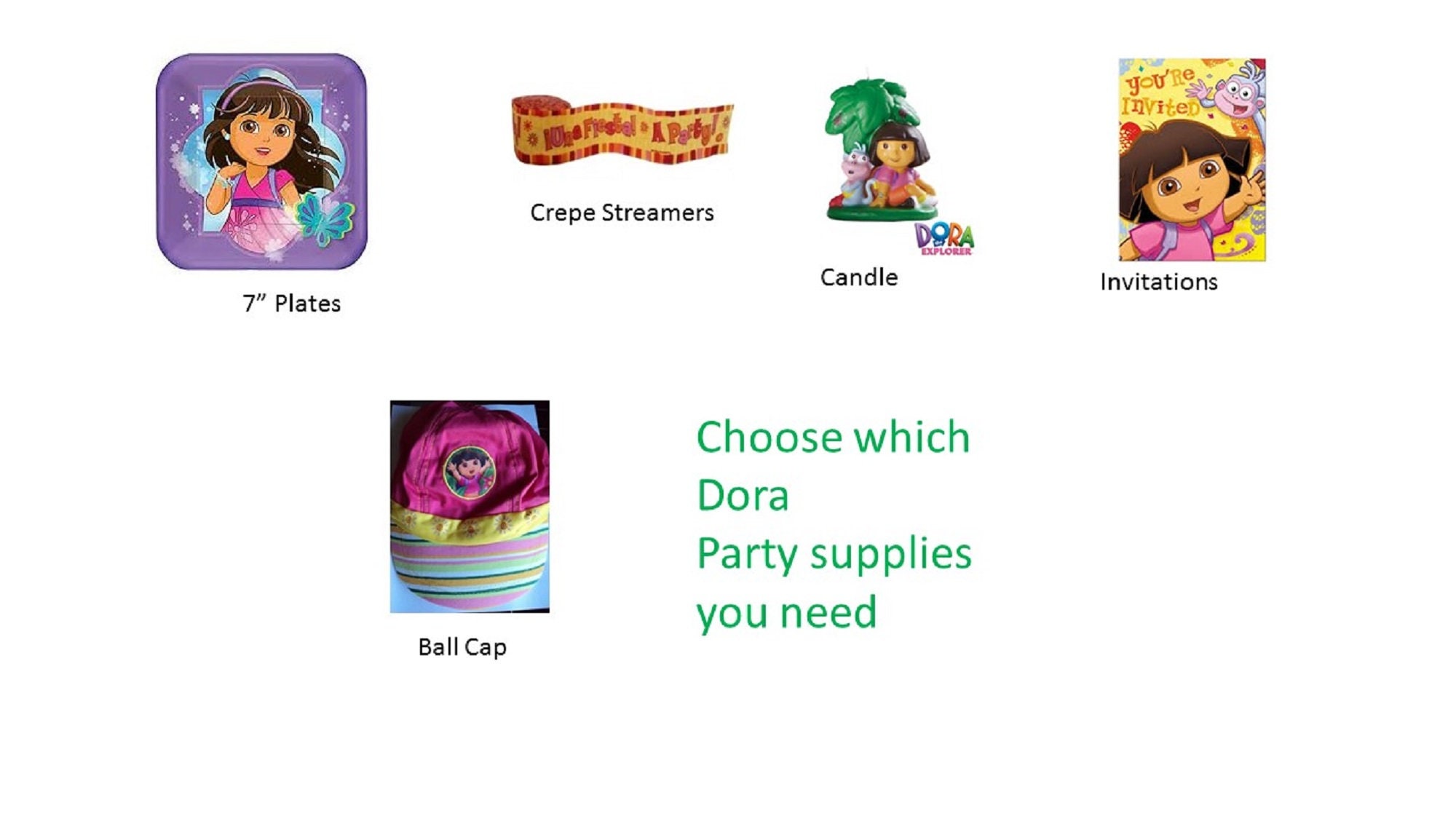 Dora The Explorer Characters For Birthday Parties