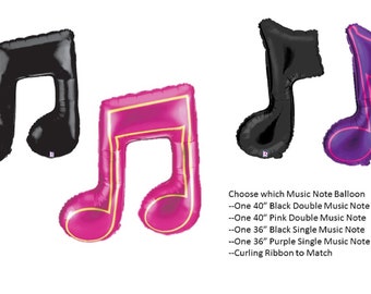 Music Note Mylar Balloon - Etsy