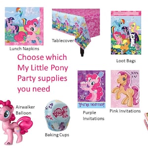 My Little Pony Plates My Little Pony Napkins My Little Pony | Etsy