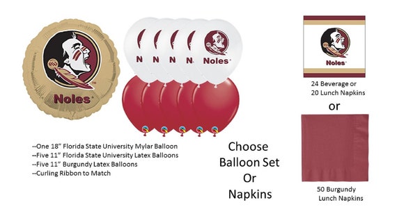 Florida State University Balloons Florida State University - Etsy