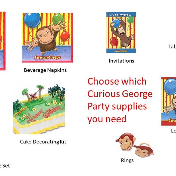 Curious George Favor - Etsy