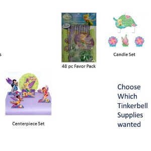 Tinkerbell Napkins, Tinkerbell Favor Pack, Tinkerbell Centerpiece ...