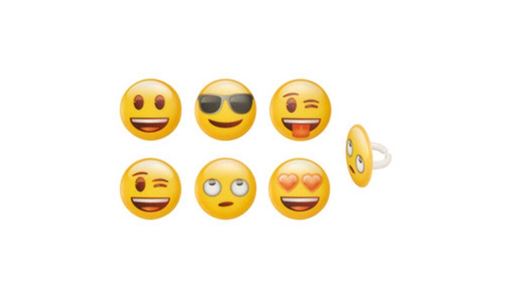 Emoji Rings, Emoticon Rings - Etsy