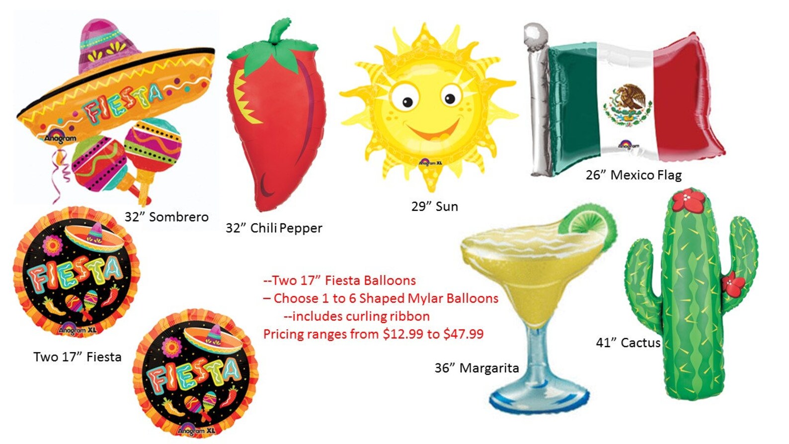 Fiesta Balloons - Etsy