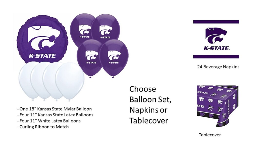 Kansas State University Balloons, Wildcats Balloons, Kansas Wildcats ...