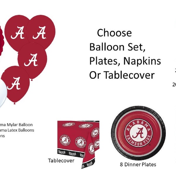 University of Alabama Plates - Etsy