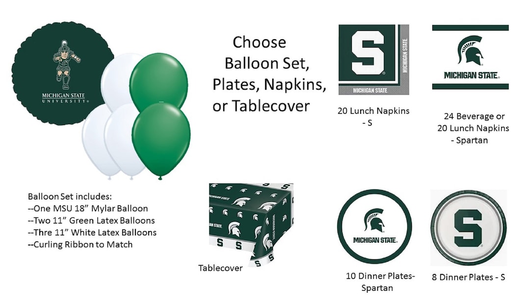 Michigan State University Balloons, MSU Balloons, Michigan State ...