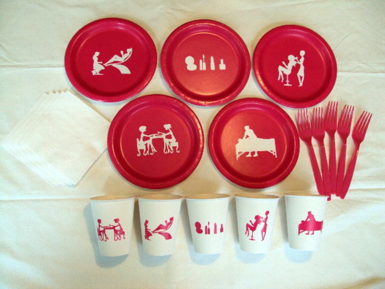 Spa Day Tableware Set for 5 People, Day Spa Tableware - Etsy