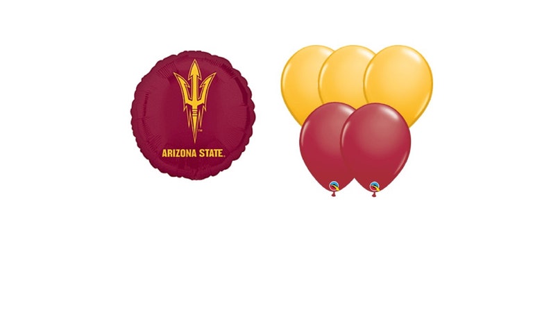 Arizona State Balloons, Sun Devils Balloons, Arizona State Plates ...